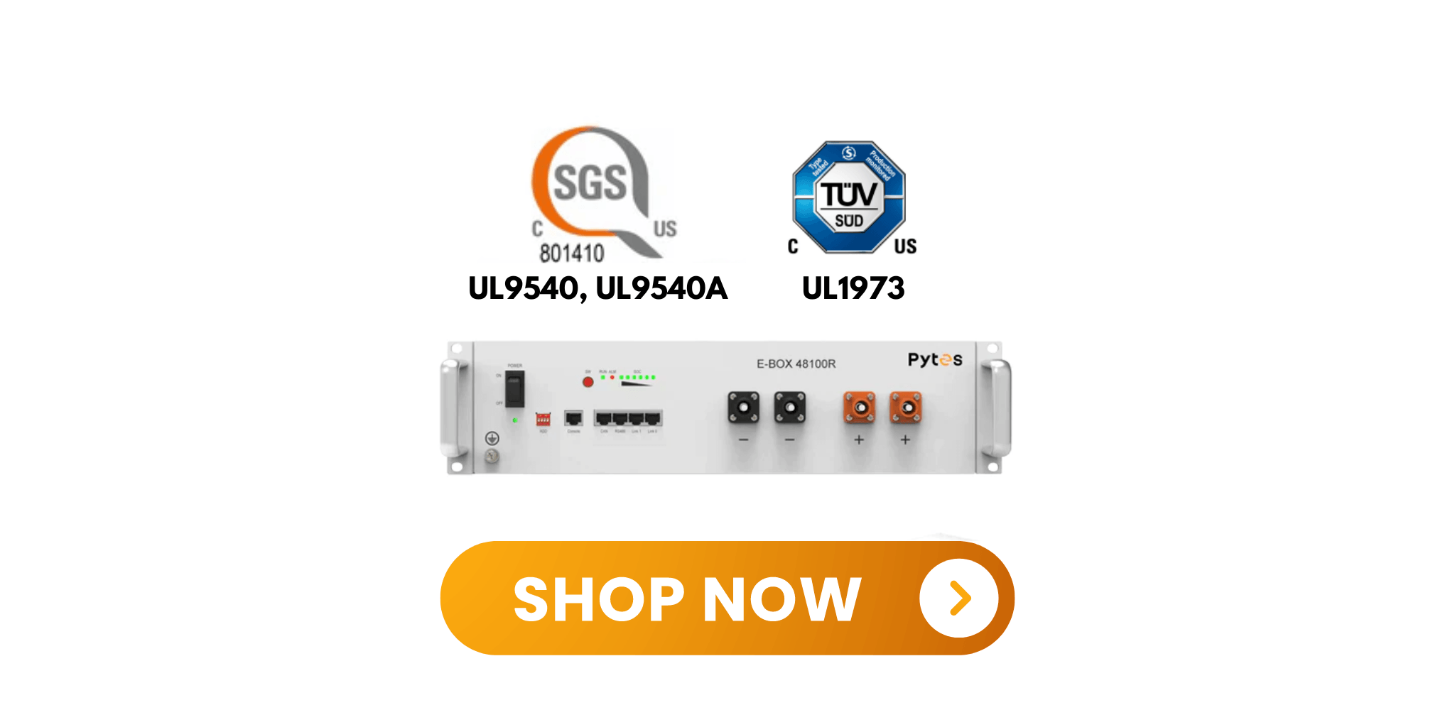 UL9540 and UL9540A CSA Approved - Hybrid Sol Ark and PYTES Systems