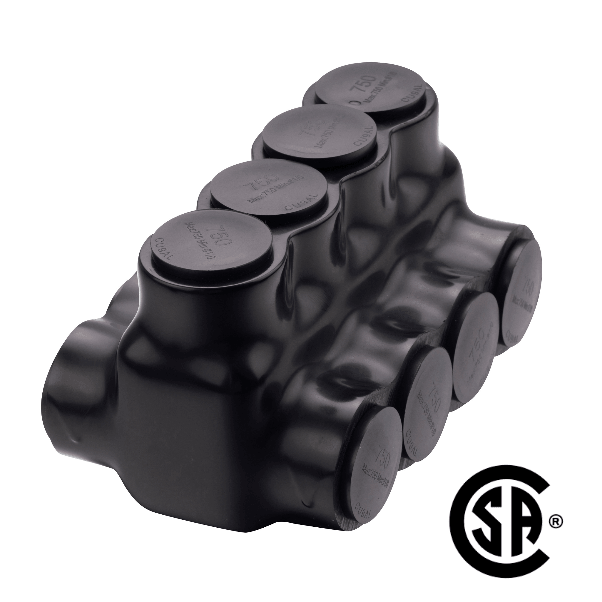 4 Pin Bus Bar Insulated Connector - Dual Sided Threading Multi Cable C