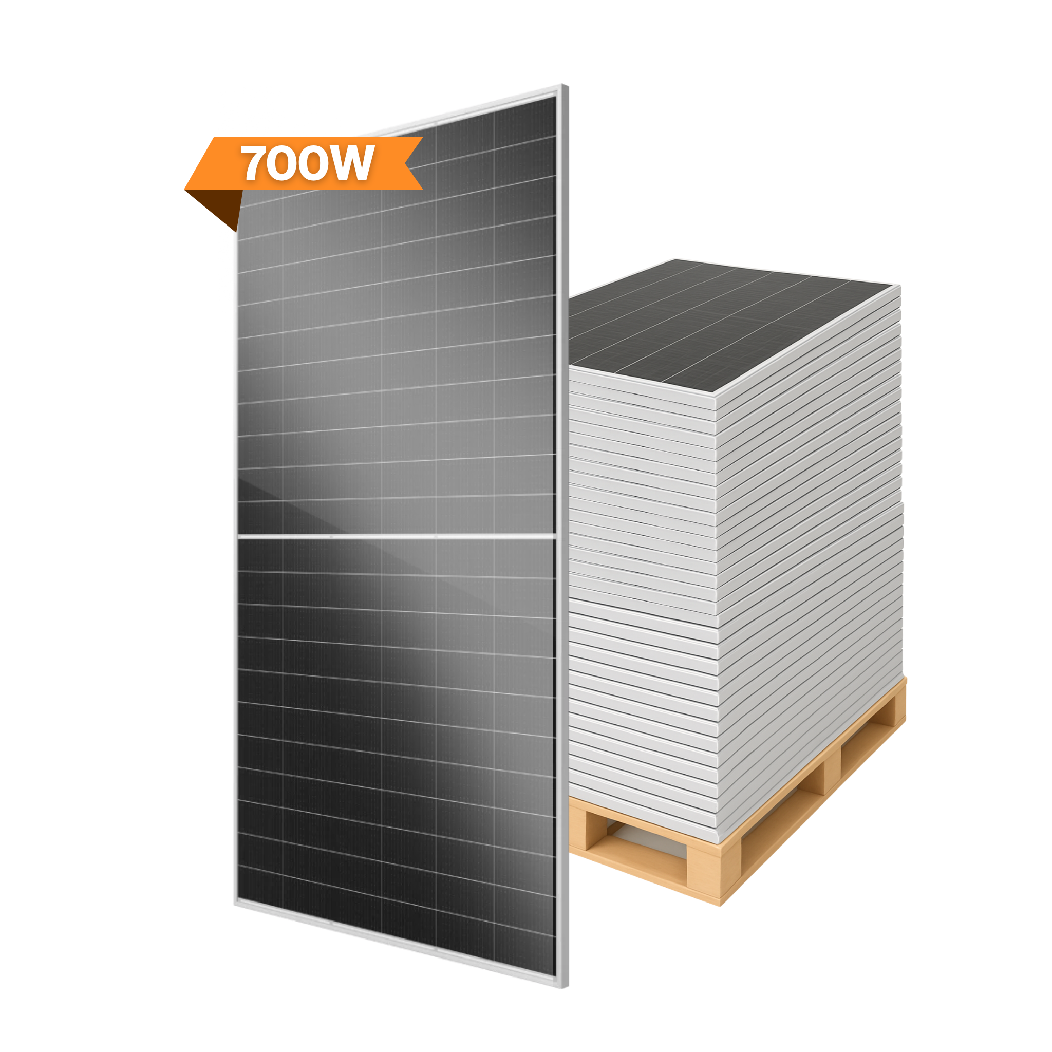 Maple Leaf 700W Bifacial HJT Solar Panel - PALLET OF 33 | High Efficie